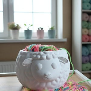 Sheep Yarn Bowl STL File for 3D Printing - Etsy