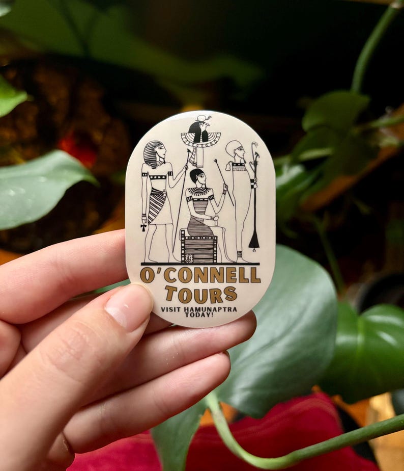 The Mummy Stickers Oconnell Tours 4-pack of the Mummy 1999 Inspired ...