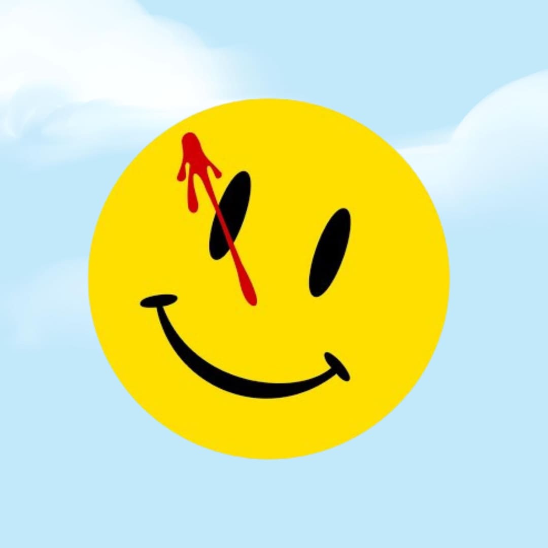 The Watchmen Sticker the Comedian’s Button Comic Book Custom Nerdy DC ...