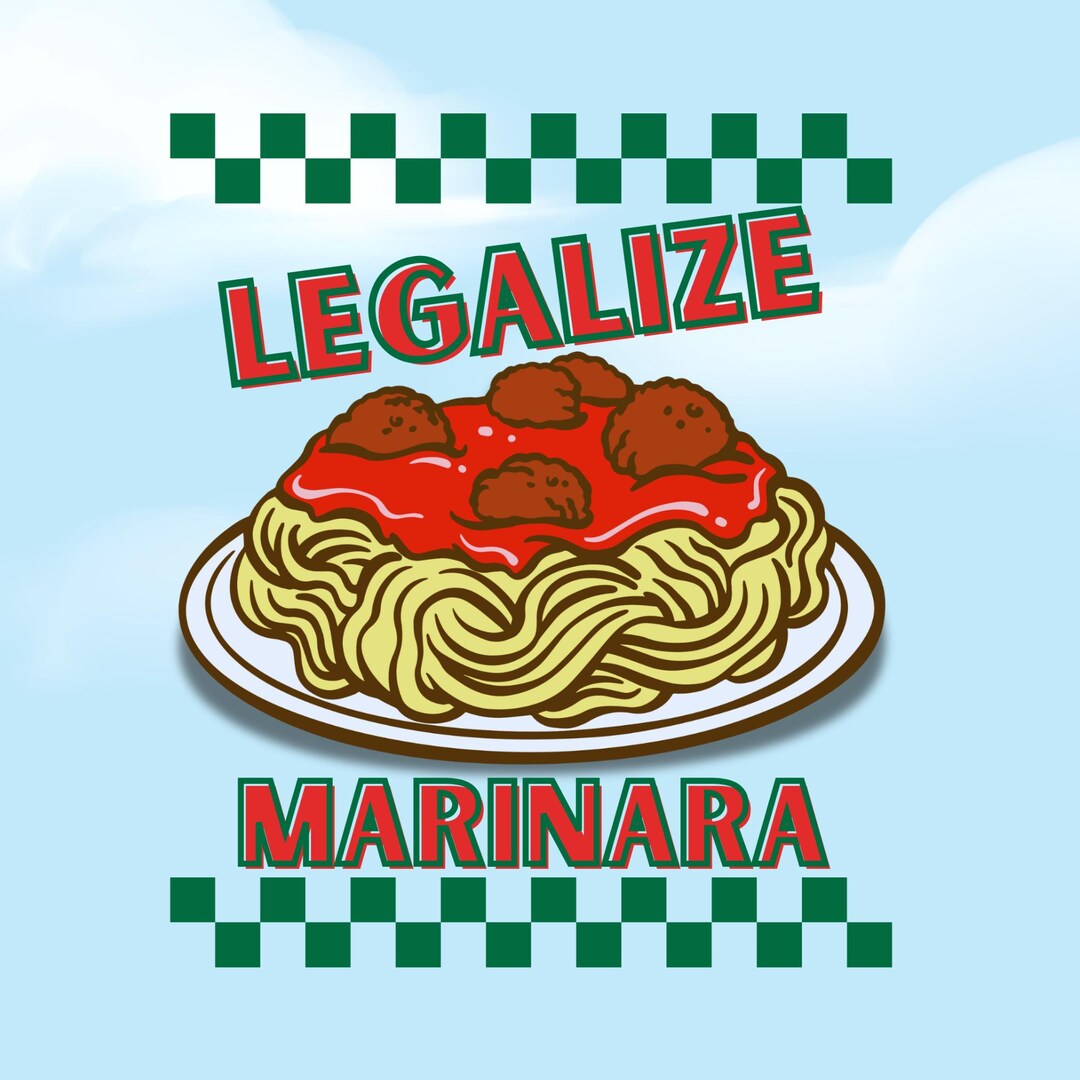 Legalize Marinara Sticker Funny Custom Waterproof Stickers, Gift for ...