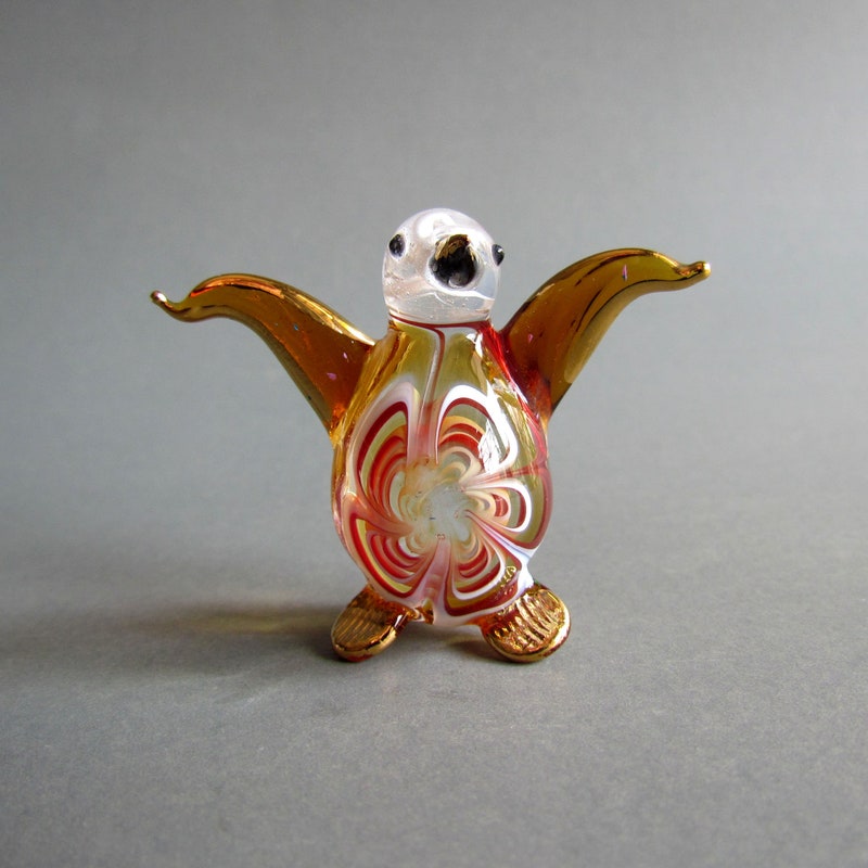 Glass Penguins Figurines - Etsy