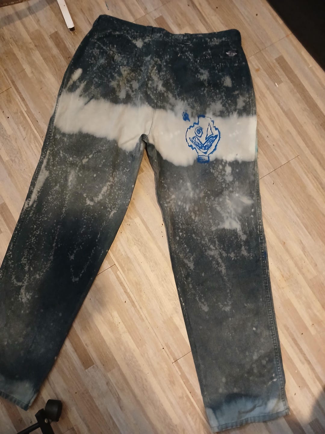 Disenfranchise Logos Blue Pants - Etsy