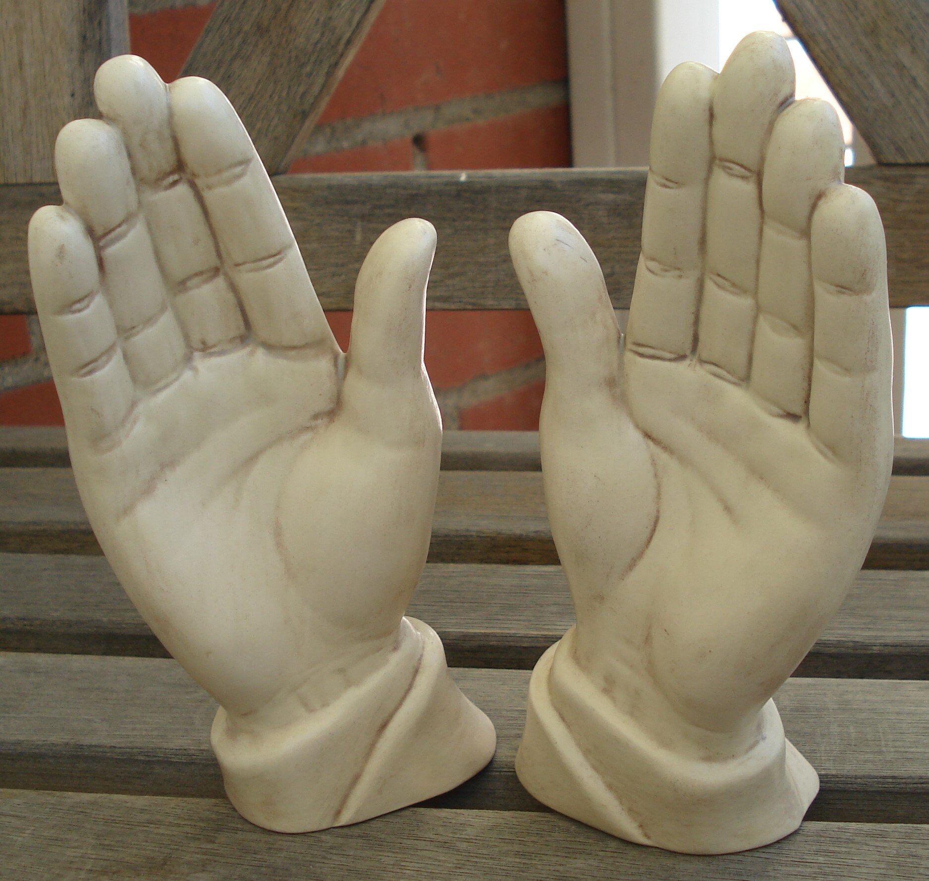VINTAGE CERAMIC PRAYING Hands Two Pieces - Etsy