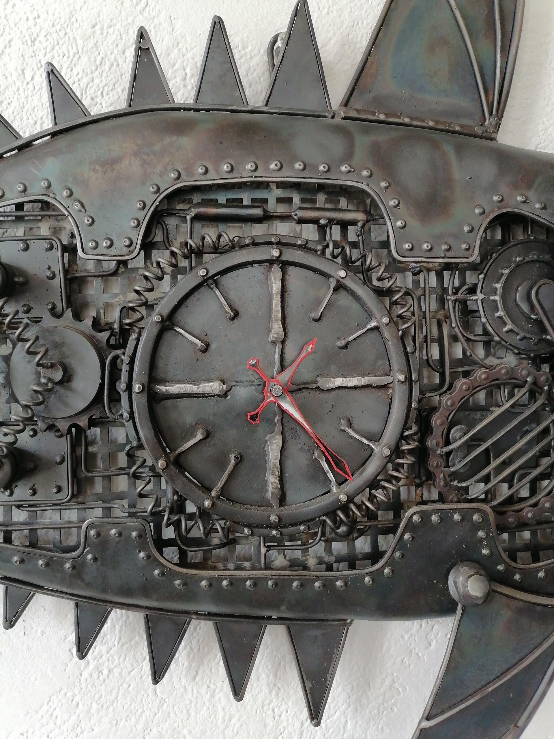 Chronofin – Guardian of the Abyssal Wastes | Steampunk Wall Clock ...
