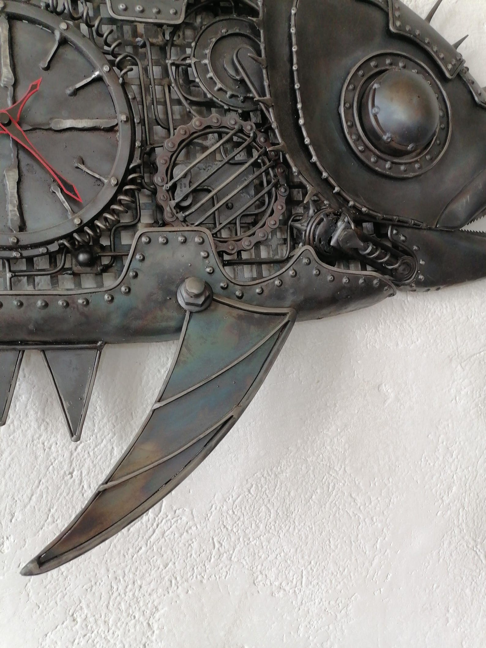 Chronofin – Guardian of the Abyssal Wastes | Steampunk Wall Clock ...
