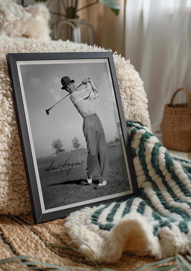Ben Hogan Poster, Golf Poster, Retro Golf Poster - Etsy