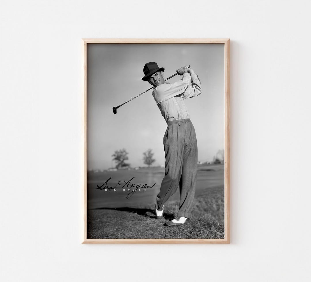 Ben Hogan Poster, Golf Poster, Retro Golf Poster - Etsy