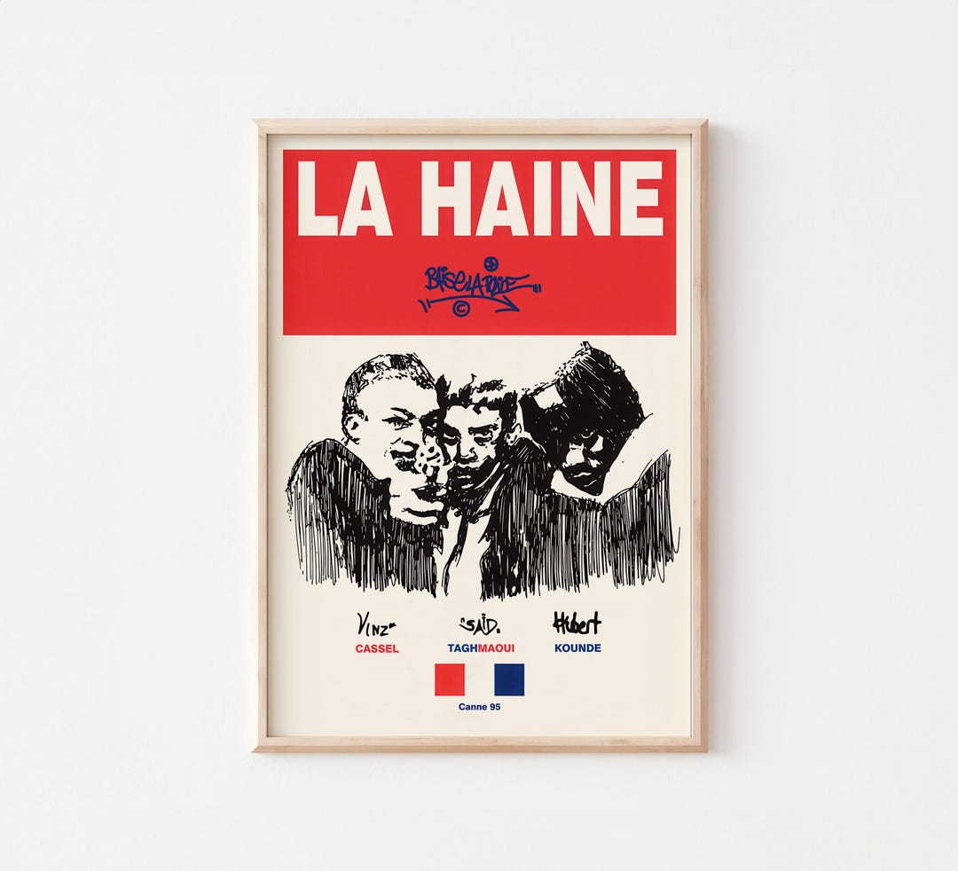 La Haine Movie Poster, Retro Movie Poster - Etsy