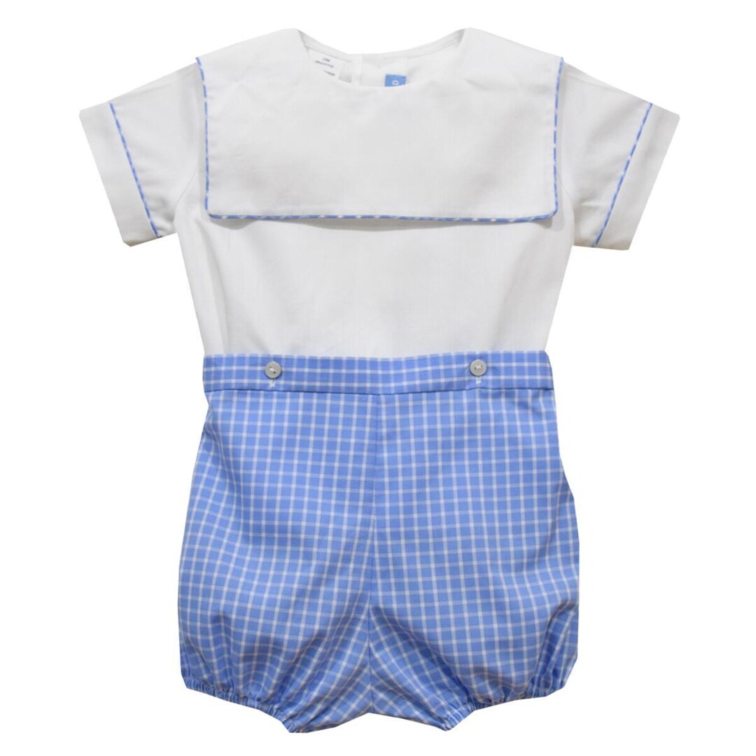 Personalized Boys Gingham Outfit - Etsy