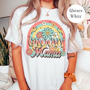 Groovy Mama Shirt, Cute Rainbow Groovy Mama Shirt, Groovy Shirt, Groovy ...