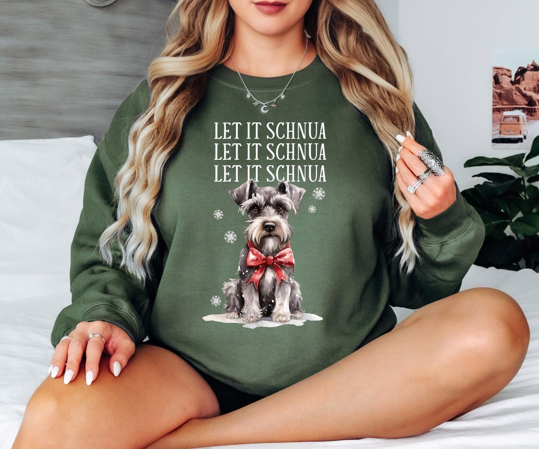 Schnauzer Christmas Sweatshirt, Schnauzer Sweatshirt, Schnauzer ...