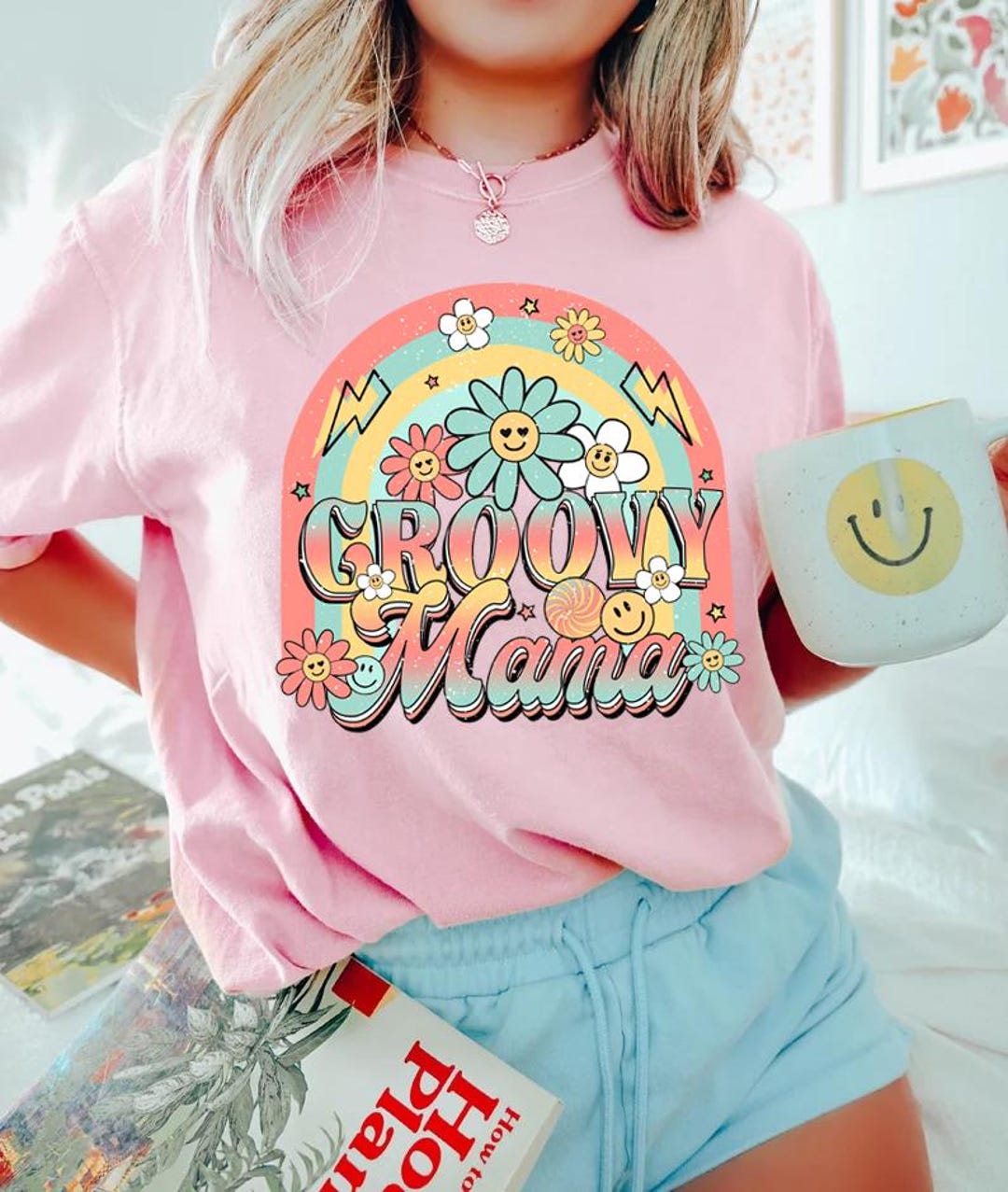Groovy Mama Shirt, Cute Rainbow Groovy Mama Shirt, Groovy Shirt, Groovy ...