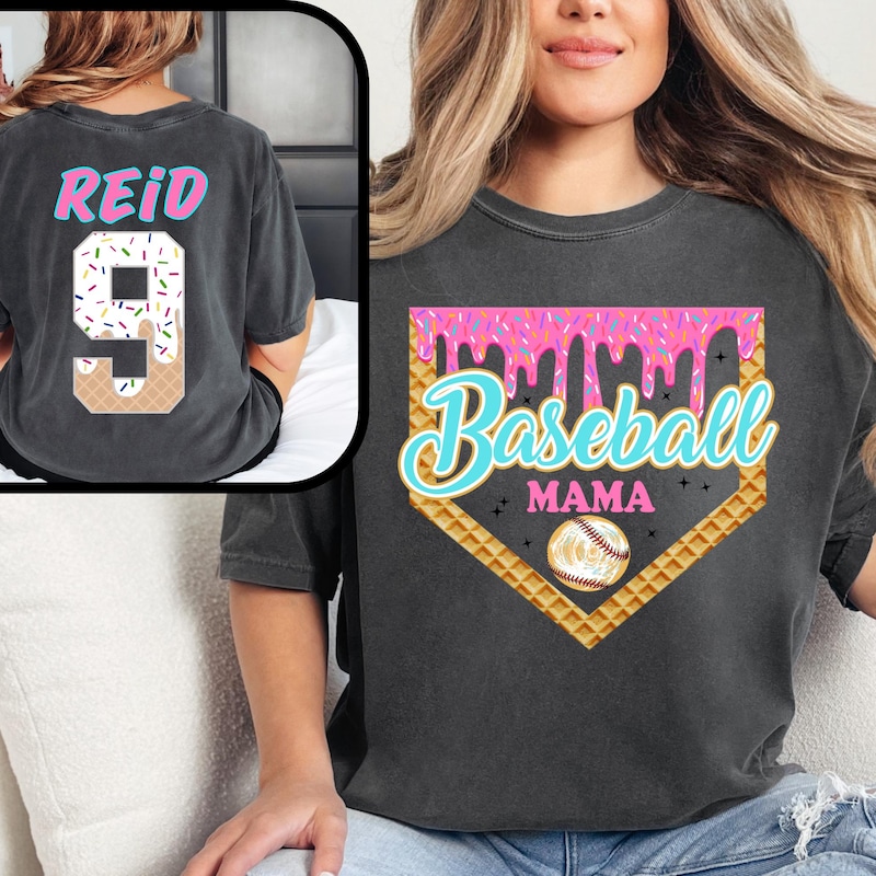 Ice Cream Drip Baseball - Etsy