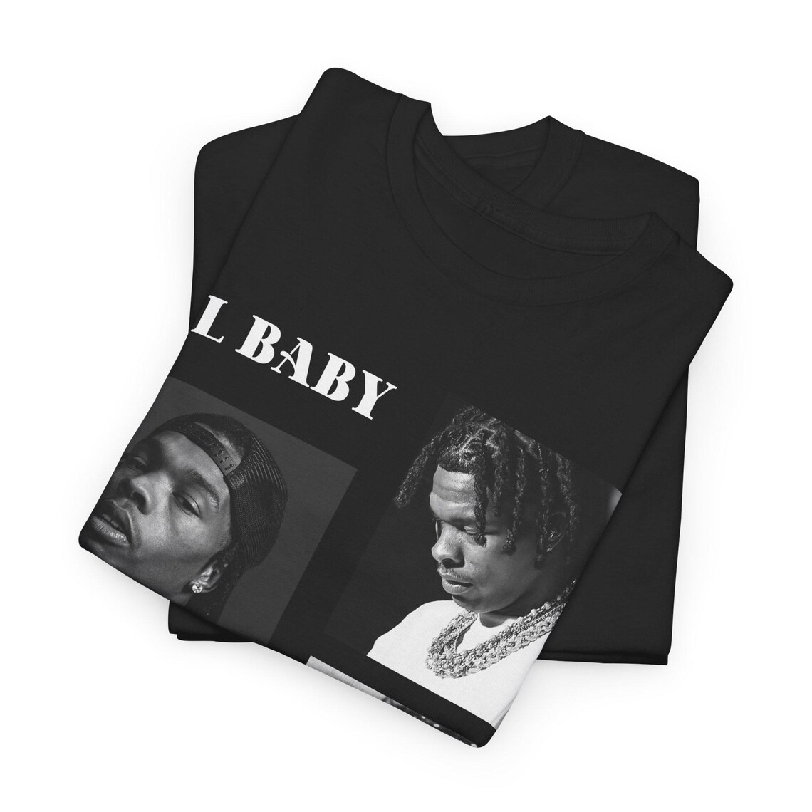 Vintage Rap Tee Lil Baby, Hip Hop Graphic Print T-shirt, Merch T Shirt ...