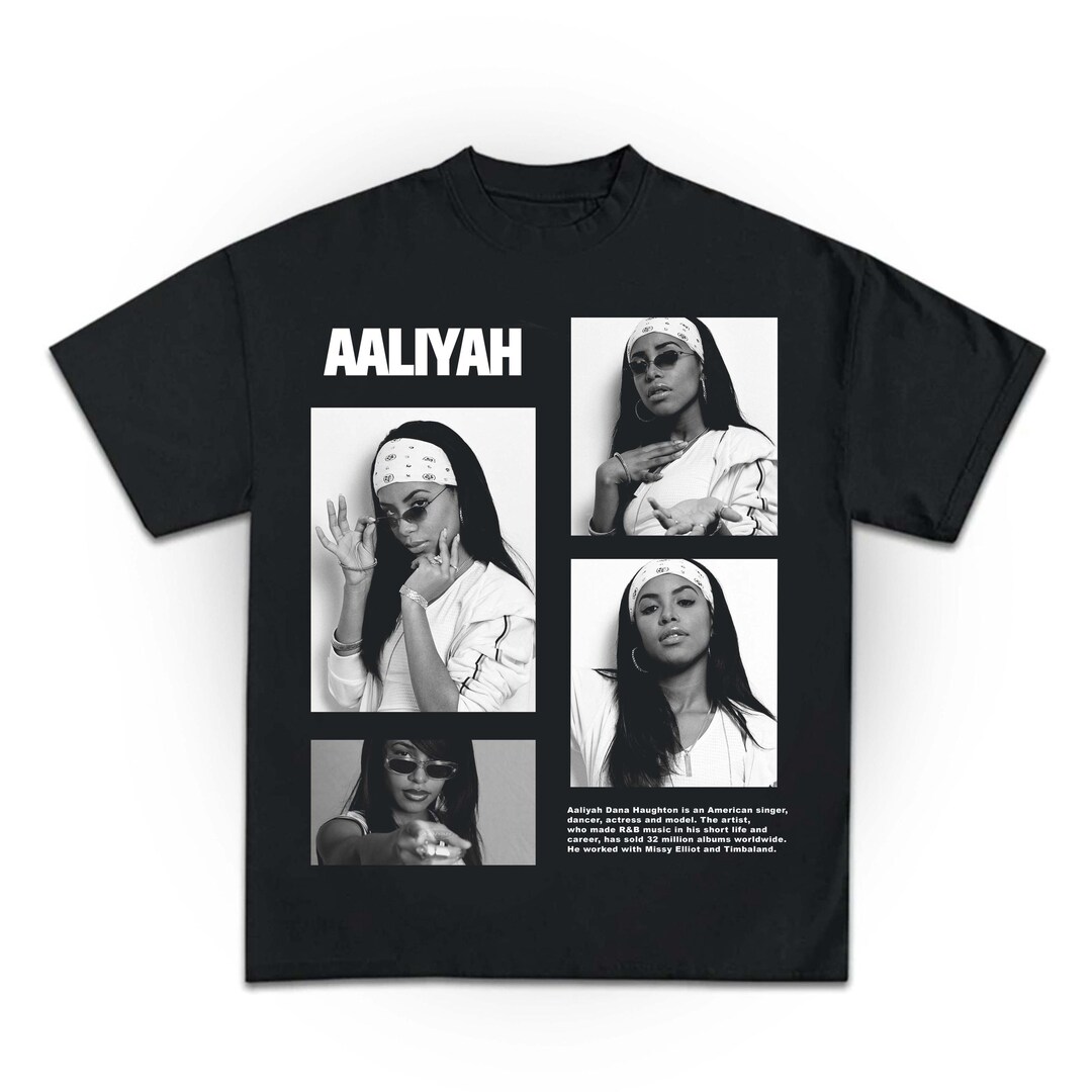 Aaliyah Shirt Design Digital File, 300 DPI ,PNG File,4500x5100 Pixel ...