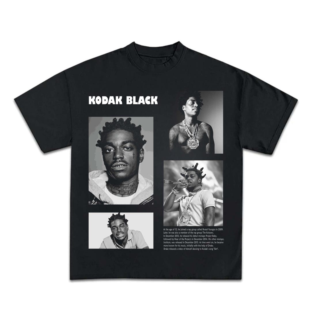 Kodak Black Shirt Design Digital File, 300 DPI ,PNG File,4500x5100 ...
