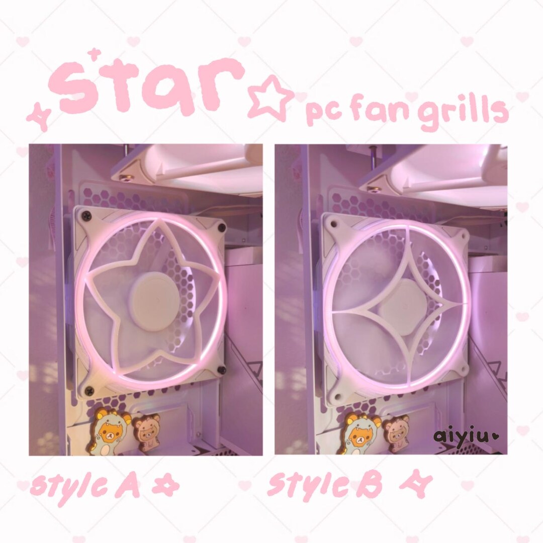 Star Sparkle Pc Fan Grills covers, Shrouds Cute Pc Deco Accessories - Etsy