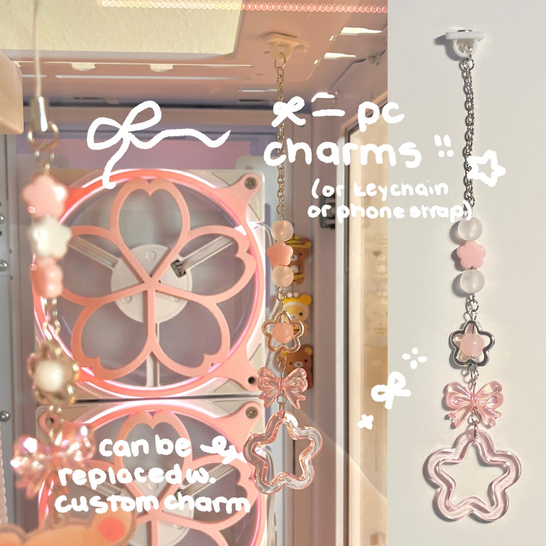 Cute Pc Charm Accessory | Star or Customizable Charm | Magnetic for Pc ...