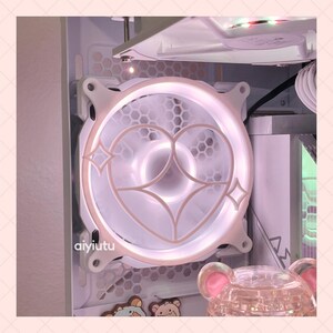 Sparkle Heart | Pc Fan Grills (covers, Shrouds) - Etsy