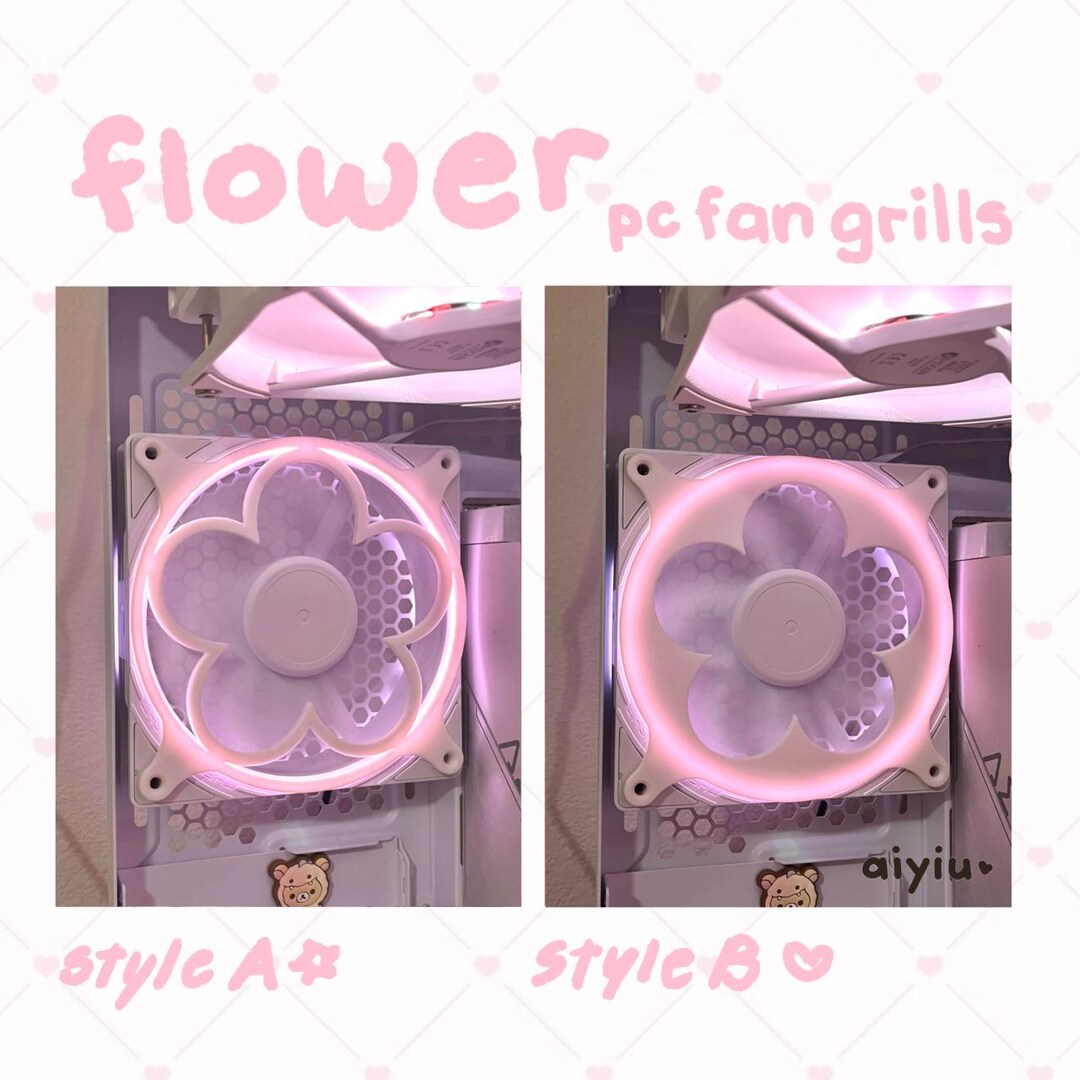 Cute Flower (& Cutout) | Pc Fan Grills (covers, Shrouds) | Cute Pc Deco ...