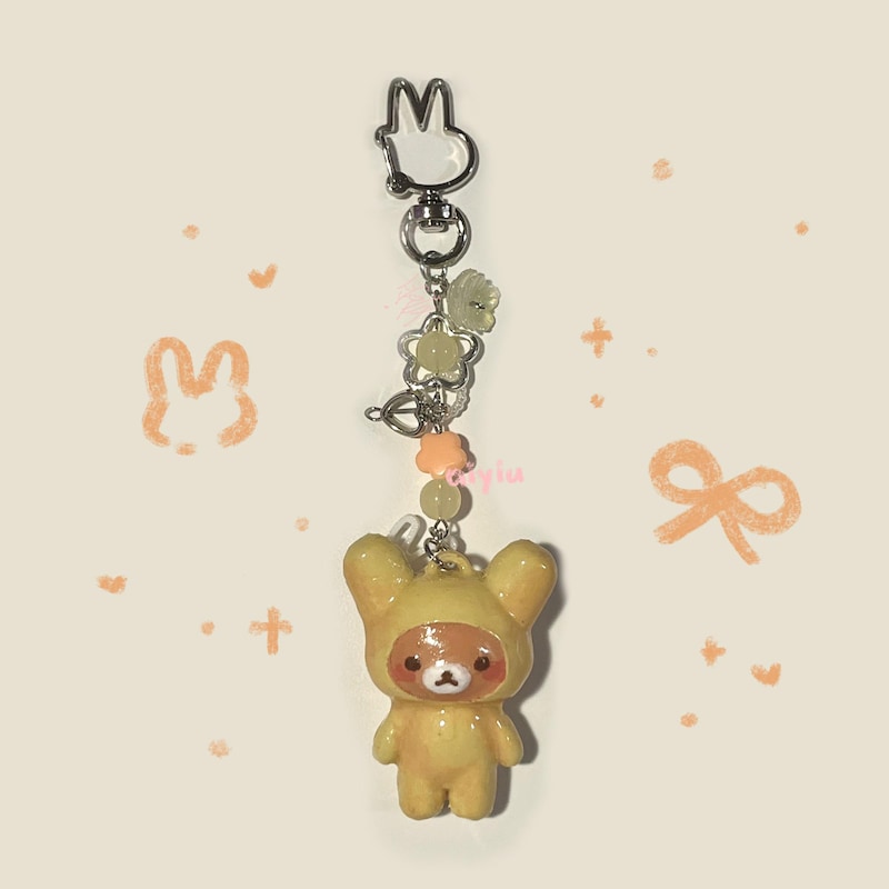 Rilakkuma Keychain - Etsy