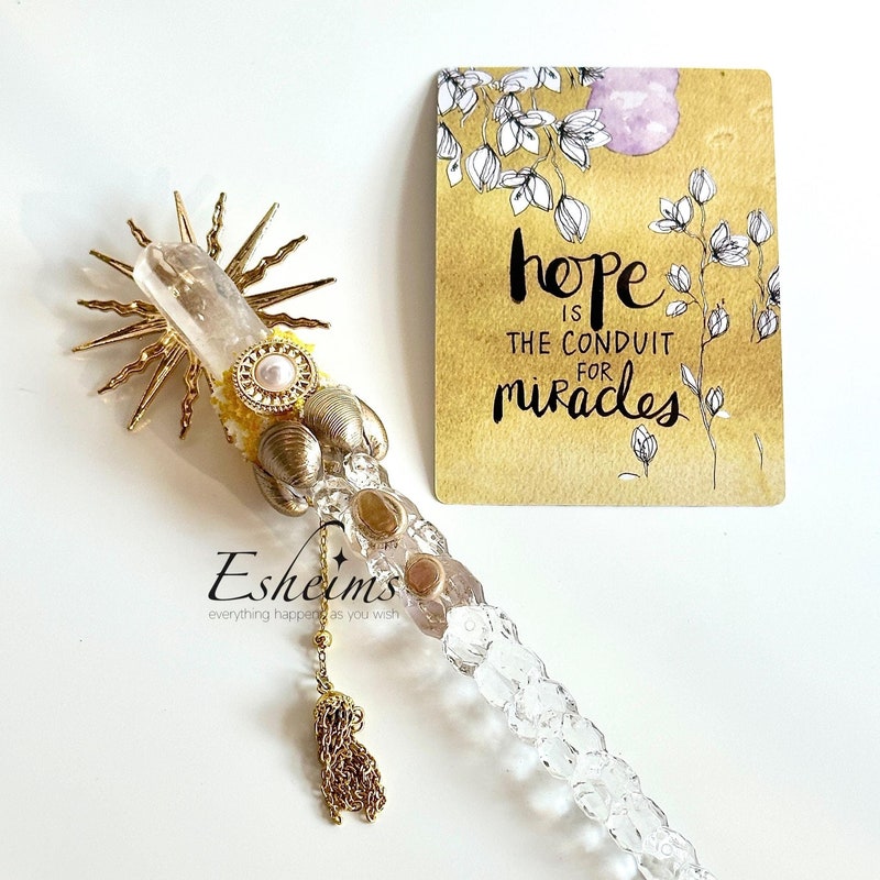 Meditation Glass Wand - Etsy UK