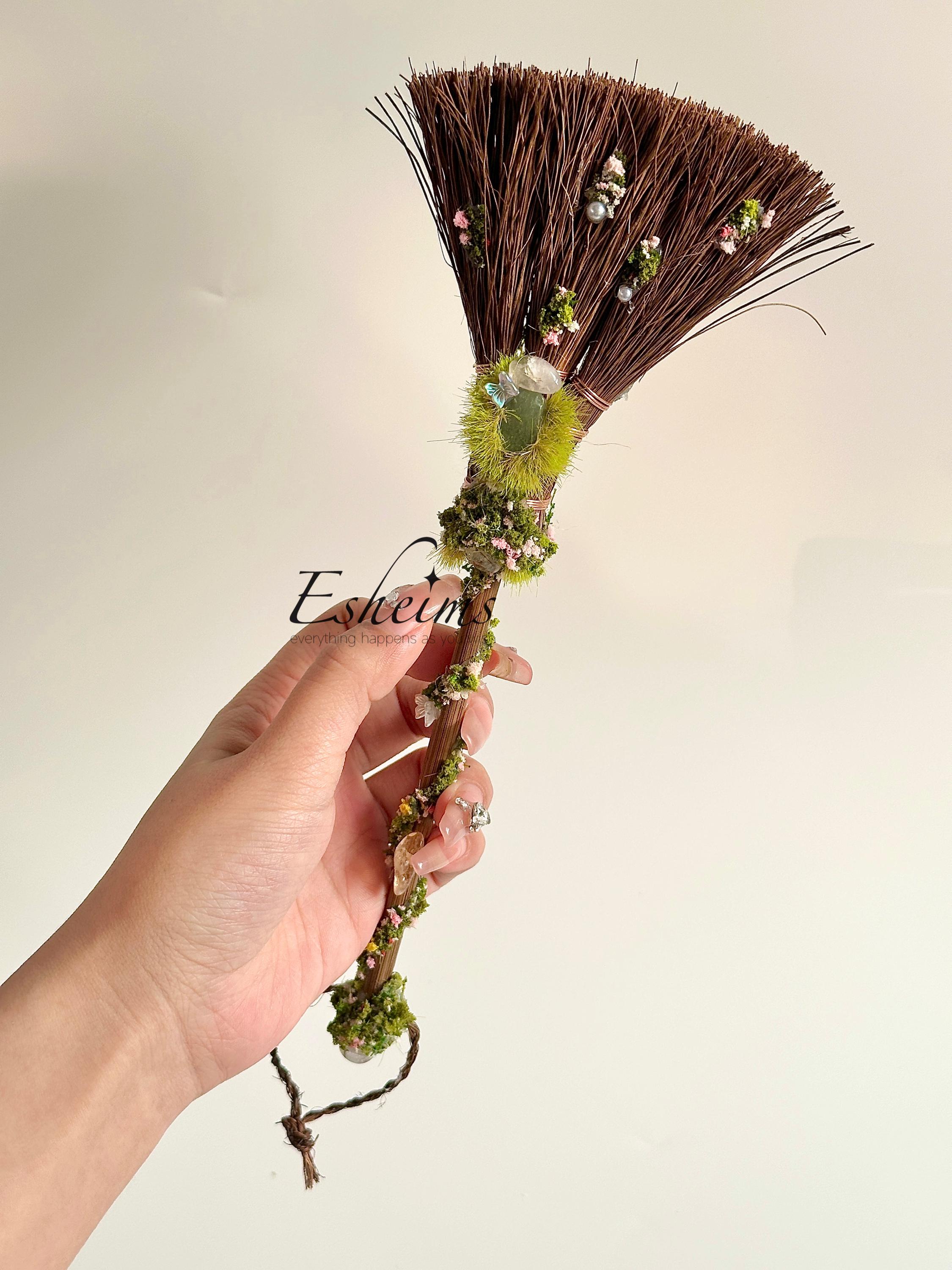 Crystal Hand Broom, Magic Witch Broom, Delicate Mini Broom, Spiritual ...