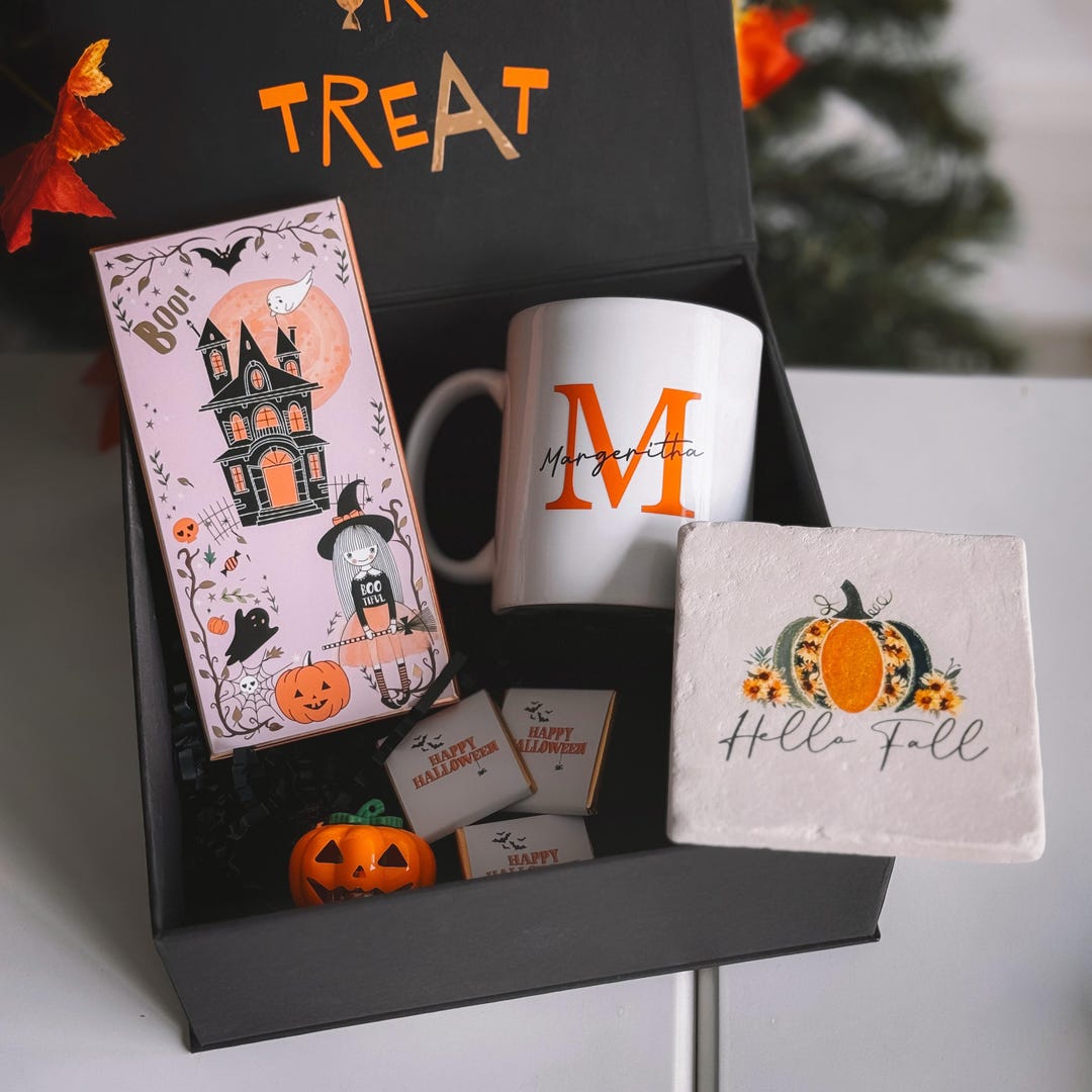 Halloween Gift, Halloween Gift Box, Halloween Decor, Pumpkin Gift Box ...