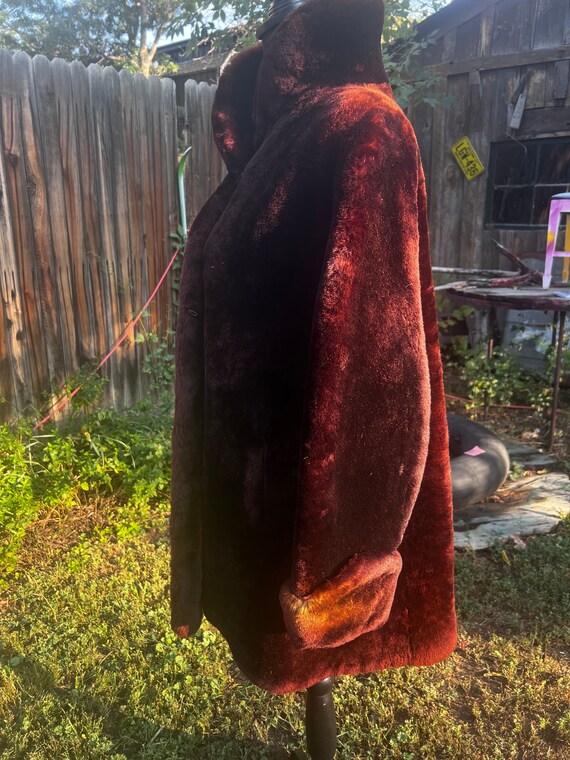 1940’s rich chocolate brown Mouton Lamb Fur Coat - Gem
