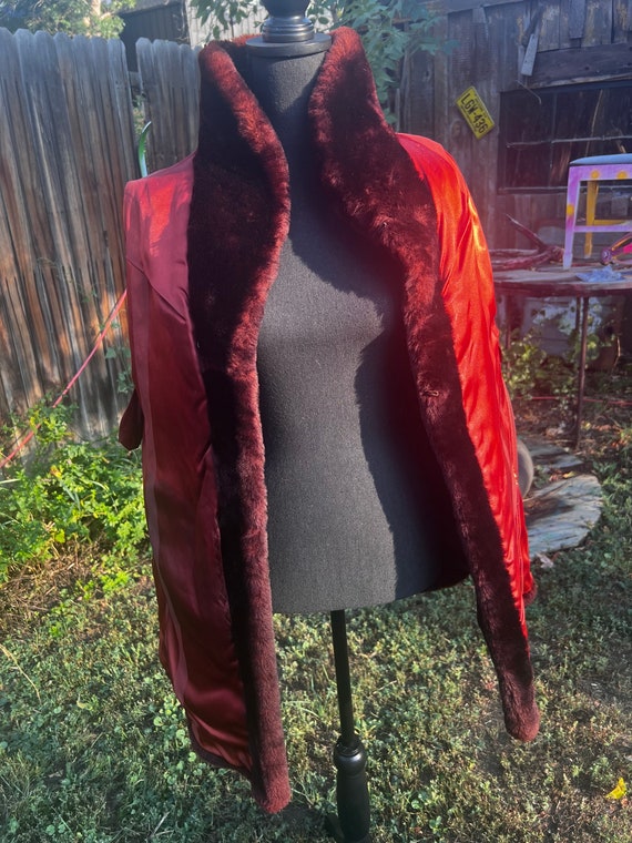 1940’s rich chocolate brown Mouton Lamb Fur Coat - Gem
