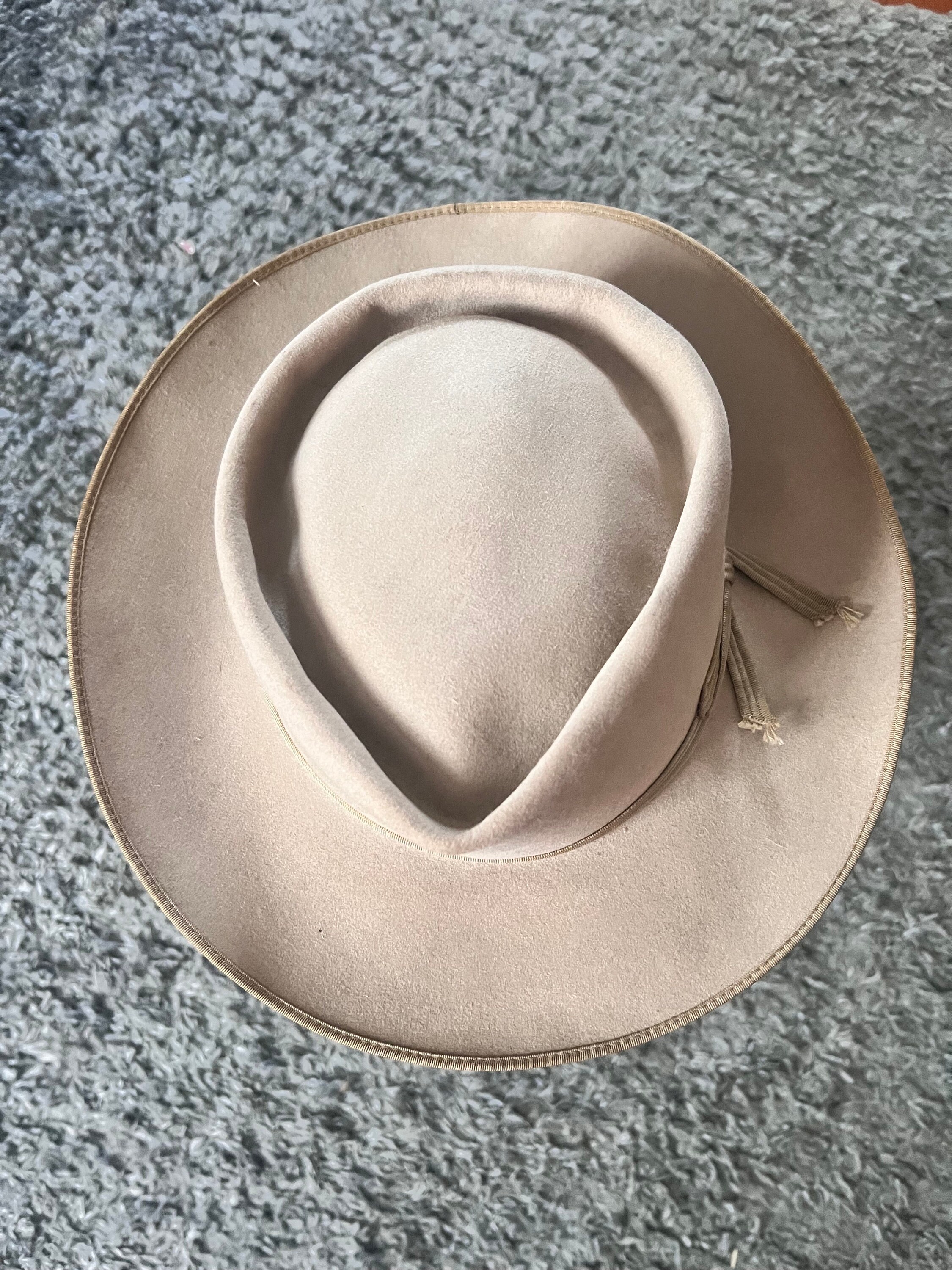 1940s Tan Camel Wool Fedora Wide Brimmed Pork Pie Hat - Etsy