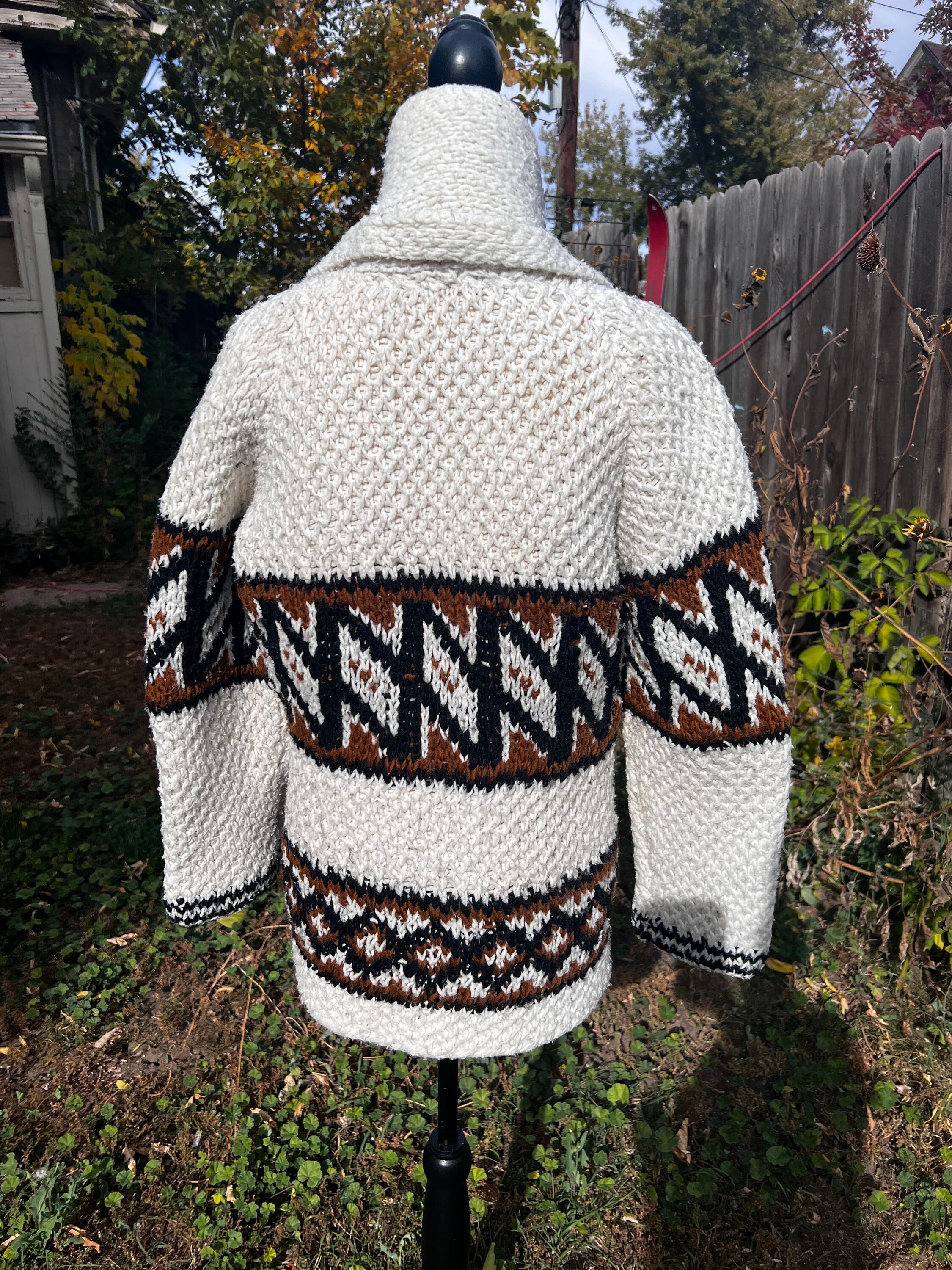 1970s Starsky and Hutch the Dude Big Lebowski Chunky Knit Cardigan Dad ...