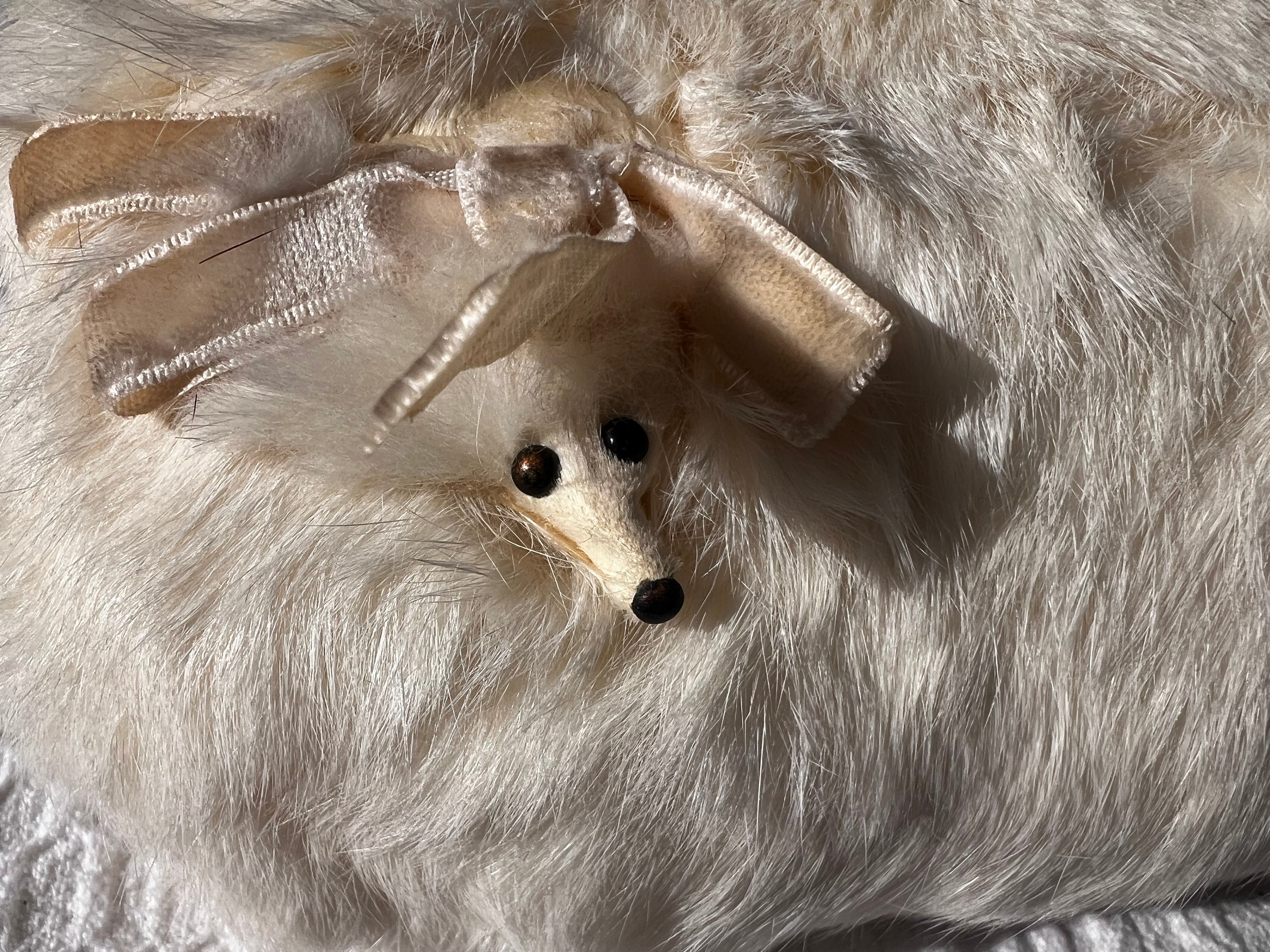 1950s Vintage Childs off White Rabbit Fur Wrist Dangle Strap Muff ...