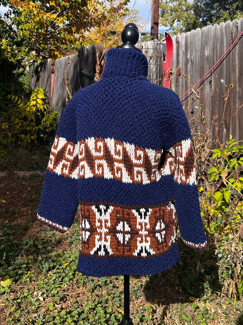 1970s Starsky and Hutch the Dude Big Lebowski Chunky Knit Cardigan Dad ...