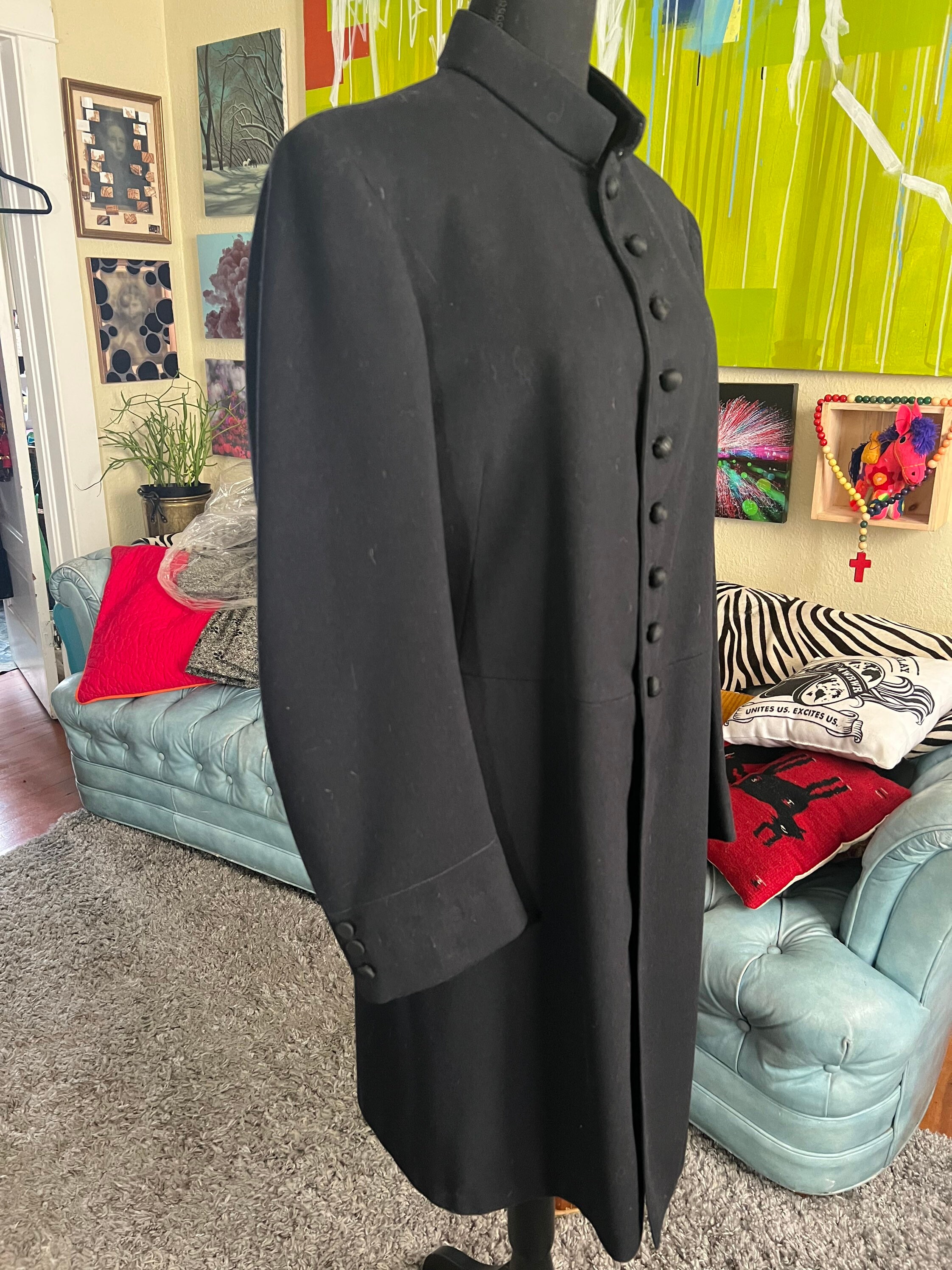 Antique Wool Knights Templar Uniform Ceremony Matrix Trench Coat - Etsy