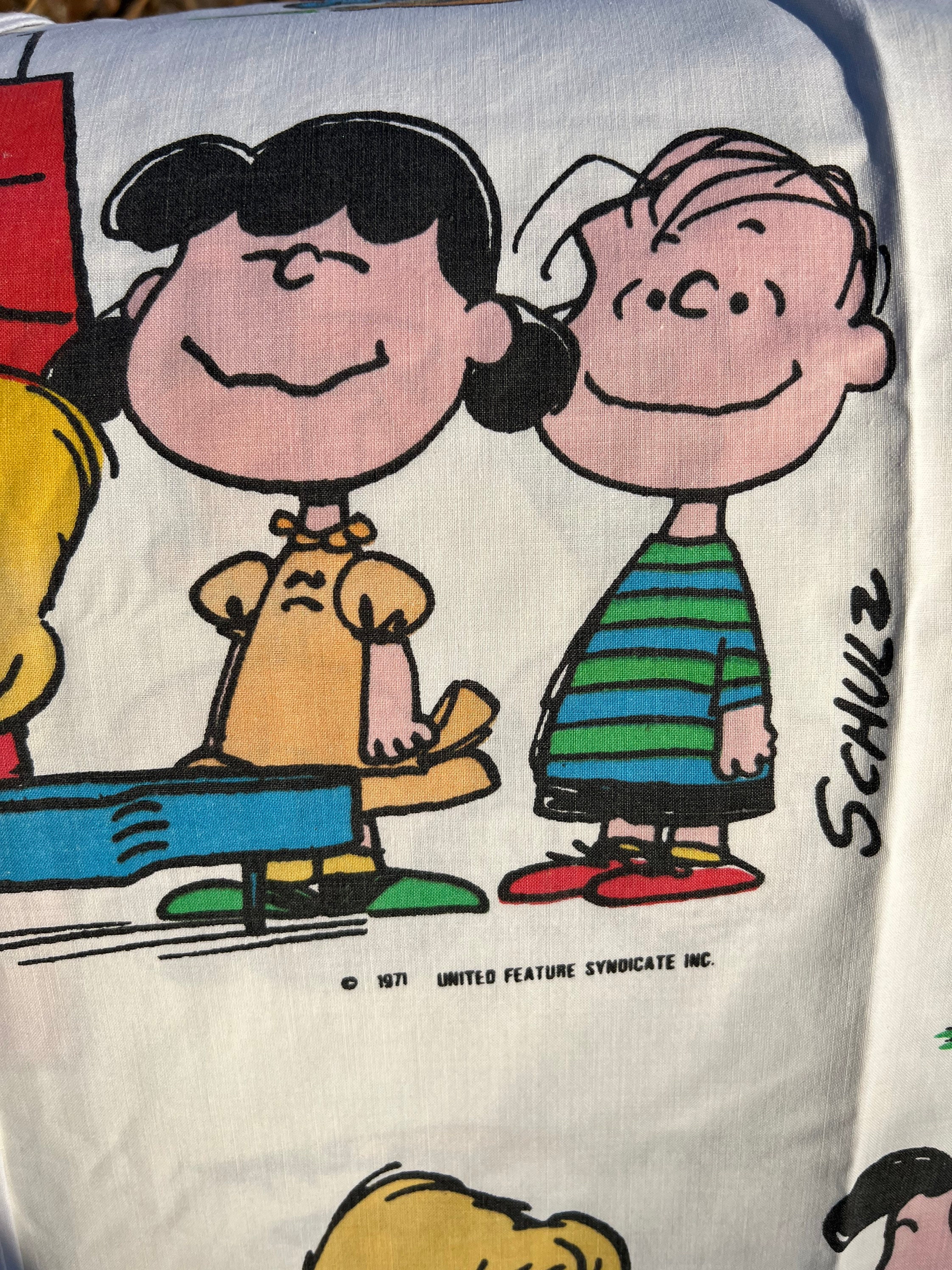 1971 Peanuts Twin Sheet Set With Pillowcase - Etsy