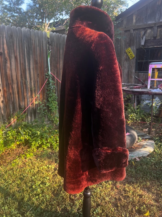 1940’s rich chocolate brown Mouton Lamb Fur Coat - Gem
