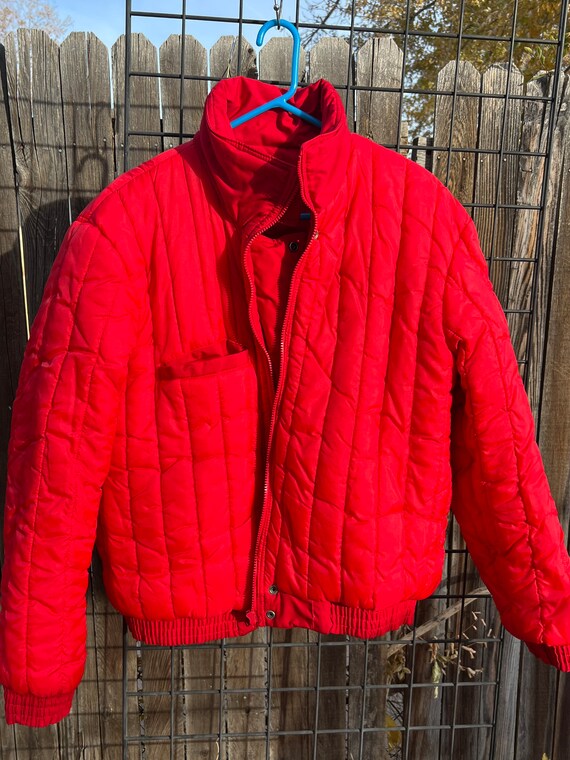 1980s Red Stone Ridge N.Y. Paris Bomber Ski Jacket - Gem