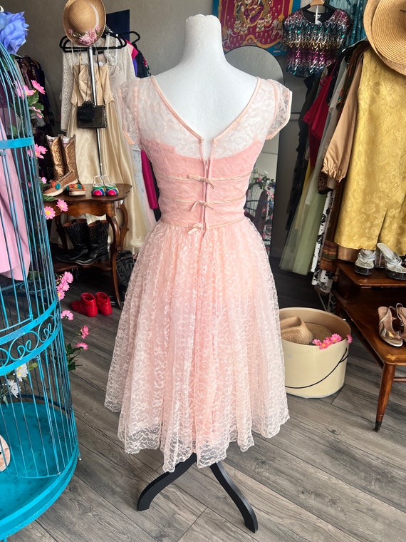 1950’s Lorrie Deb Pale Peach Pink Party Cupcake Flora… - Gem