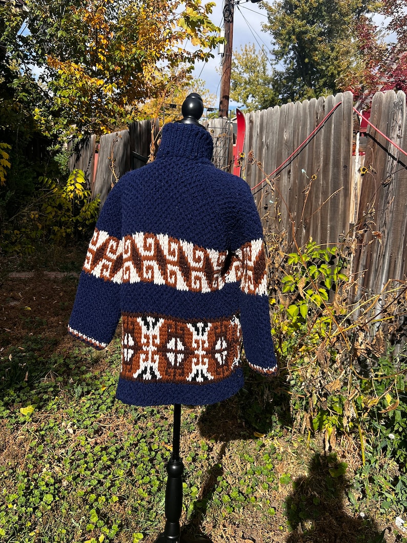 1970s Starsky and Hutch the Dude Big Lebowski Chunky Knit Cardigan Dad ...