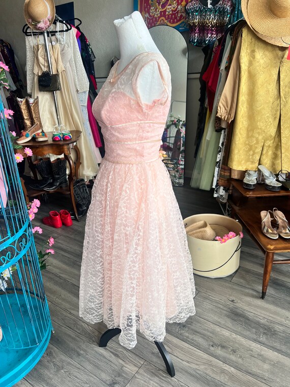 1950’s Lorrie Deb Pale Peach Pink Party Cupcake Flora… - Gem