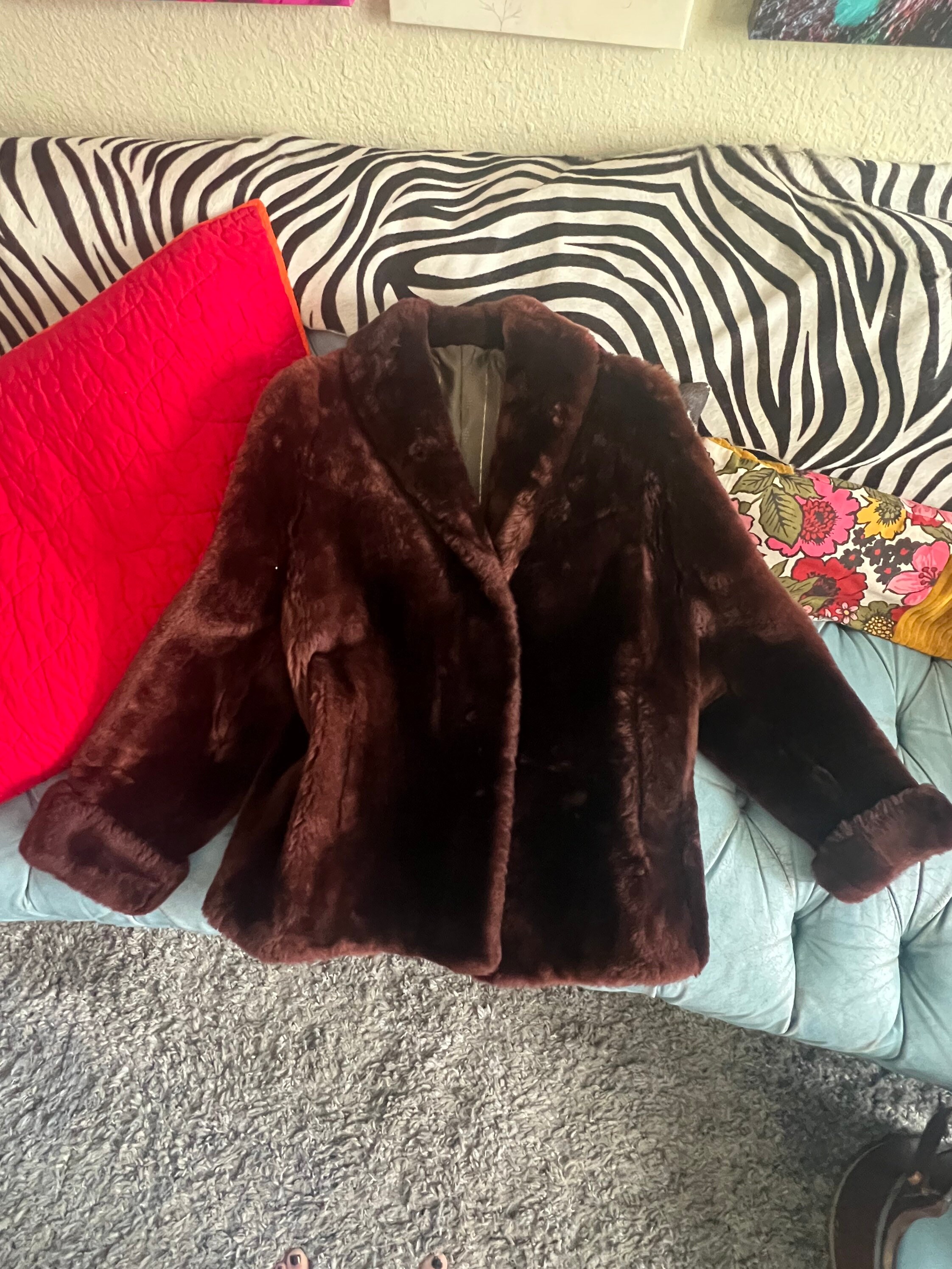 1940s Rich Chocolate Brown Mouton Lamb Fur Coat - Etsy