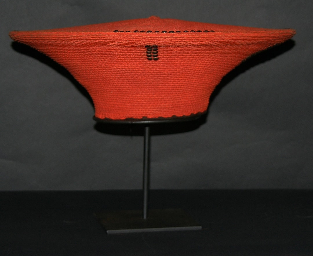 African Zuluhat Married Woman's Headdress Red Isicholo Vintage - Etsy