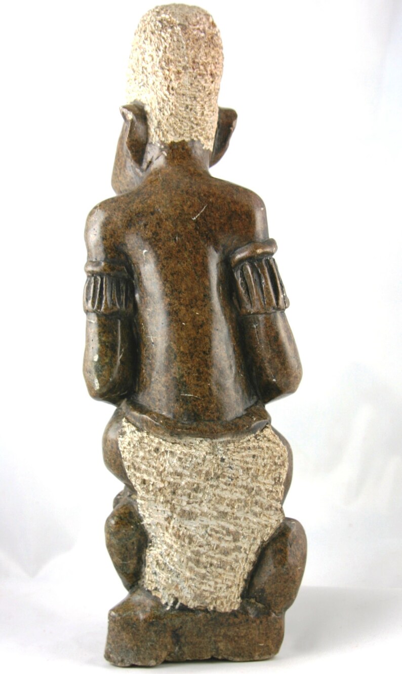 African Shona Sculpture Serpentine Stone 14h X 5w Vintage Zimbabwe Art ... African Shona Sculpture Serpentine Stone 14h X 5w Vintage Zimbabwe Art ...