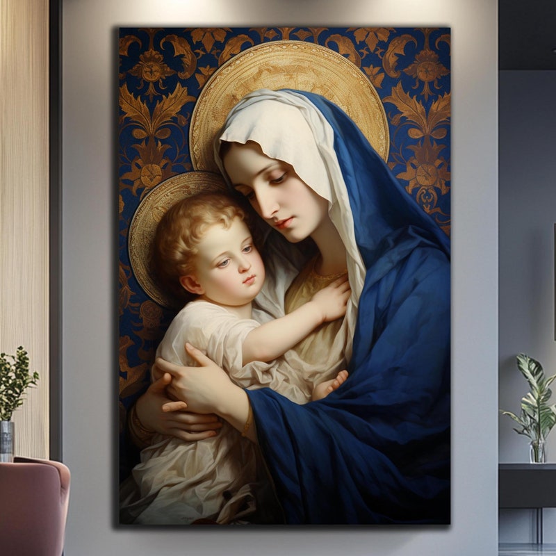 Abstract Virgin Mary - Etsy