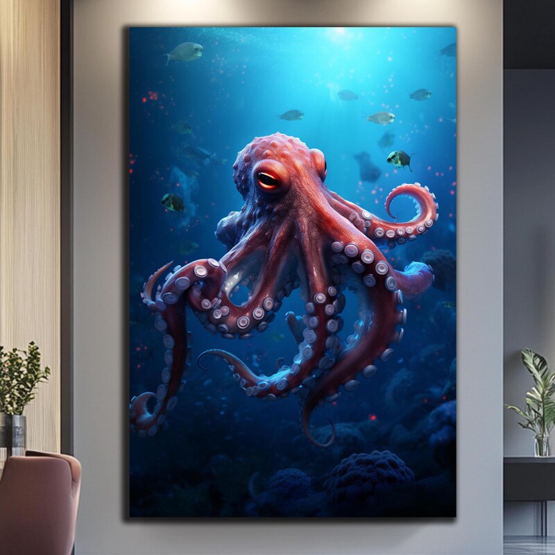Octopus Wall Art - Etsy