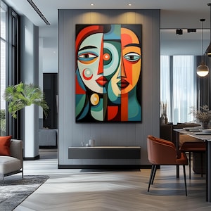 Pablo Picasso Wall Art-lips Wall Art-modern stained glass-tempered ...