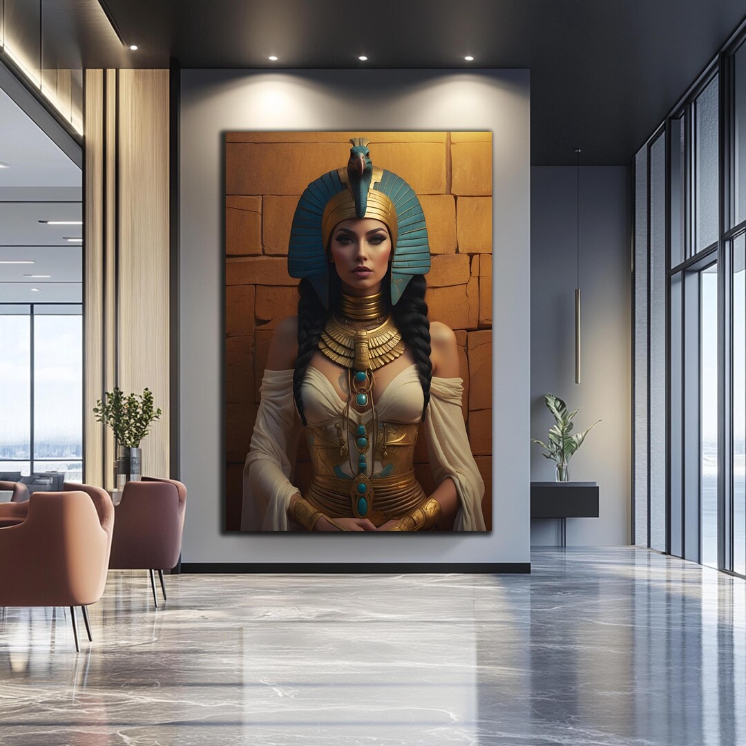 Tempered Glass Wall Art-isis Wall Art-ancient Egypt Wall Art-egyptian ...
