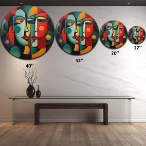 Pablo Picasso Wall Art-tempered Glass Wall Art-round Wall Art-modern ...