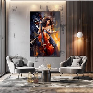 Jazz Wall Art-musical Wall Art-tempered Glass Wall Art-music Wall Decor ...